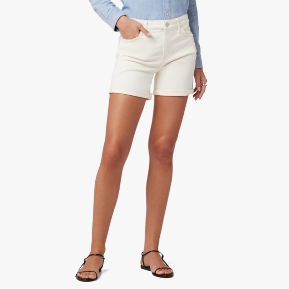 Joe's Jeans | Shorts | Joes Jeans Ecru 5 Double Roll Stretch Denim ...